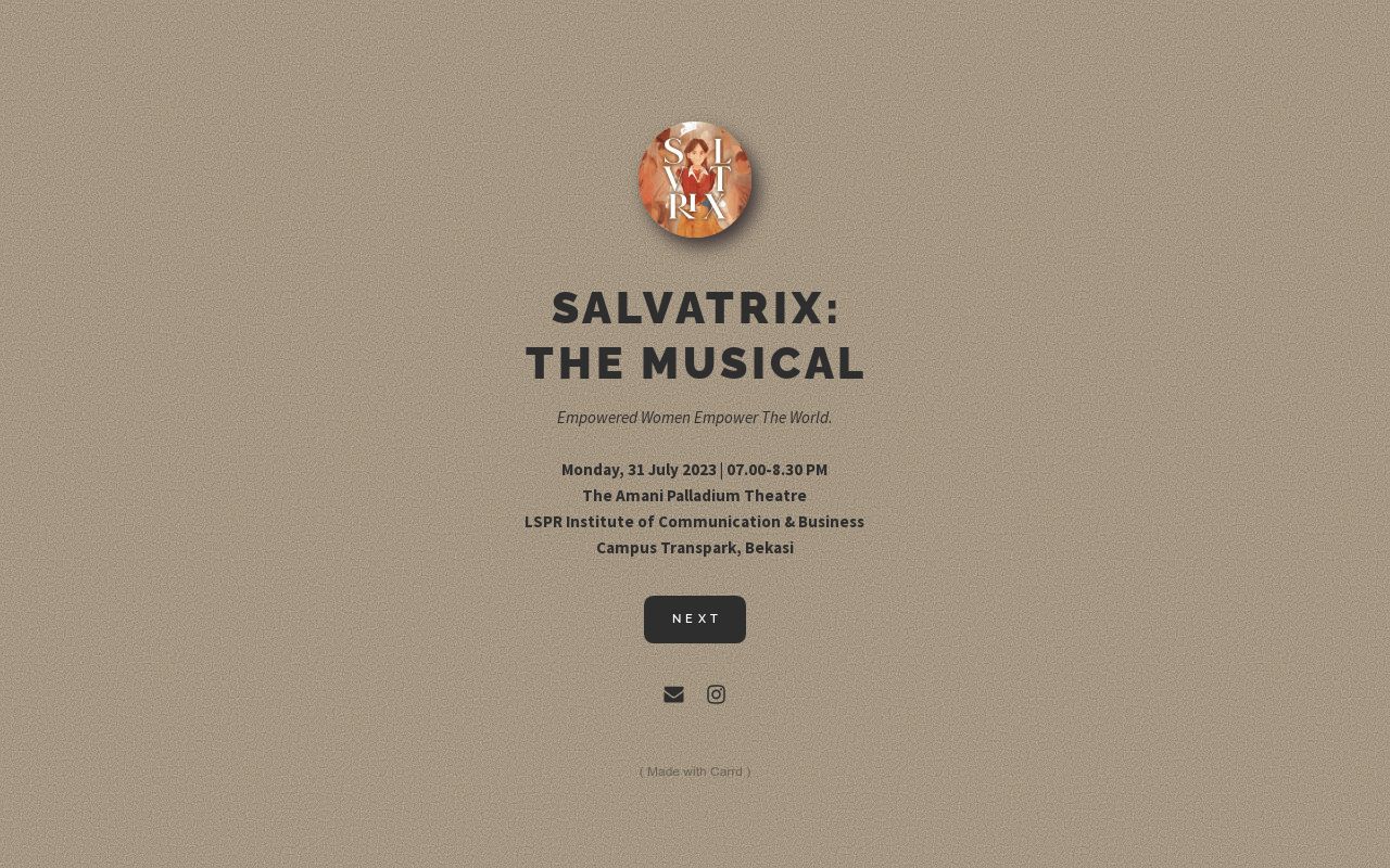 Salvatrix: The Musical Ticketing Site